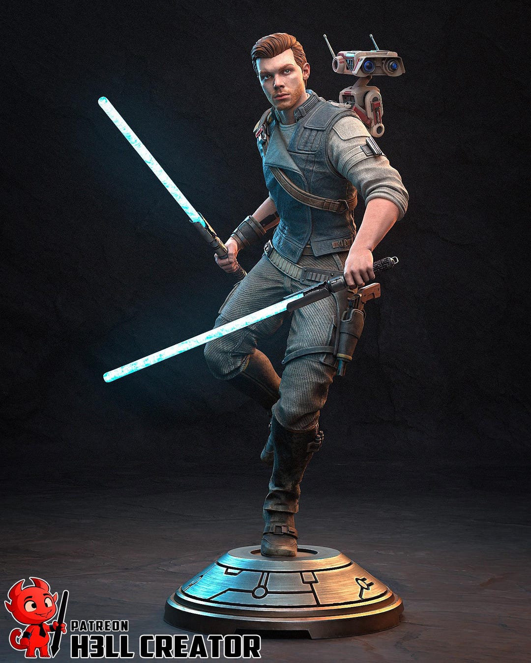 Cal Kestis Statue | Star Wars Jedi | Resin Collector Figure 220 Mm ...