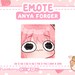 Anya Forger Emote Shook | Emote for Twitch/discord/youtube | Stream ...