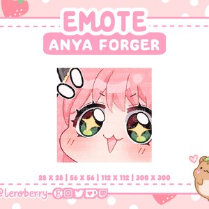 Anya Forger Emote Happy Emote for Twitch/discord/youtube - Etsy