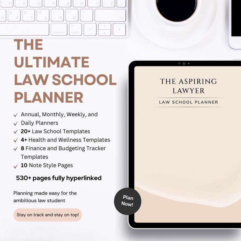 Ultimate LAW SCHOOL PLANNER Includes Law School, Health and Wellness ...