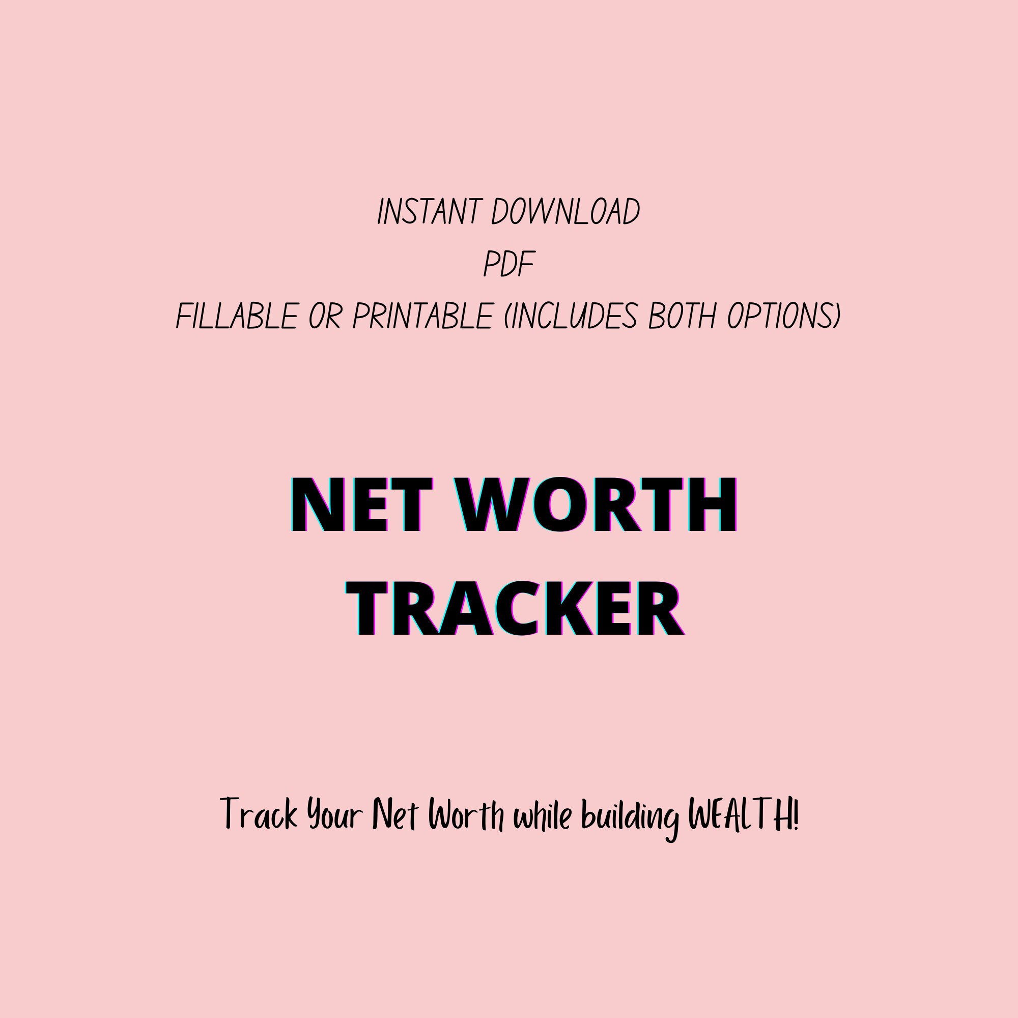 EASY Net Worth Tracker - Etsy