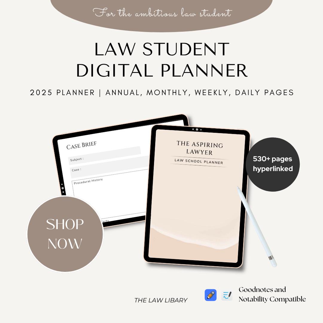 Ultimate LAW SCHOOL PLANNER Includes Law School, Health and Wellness ...