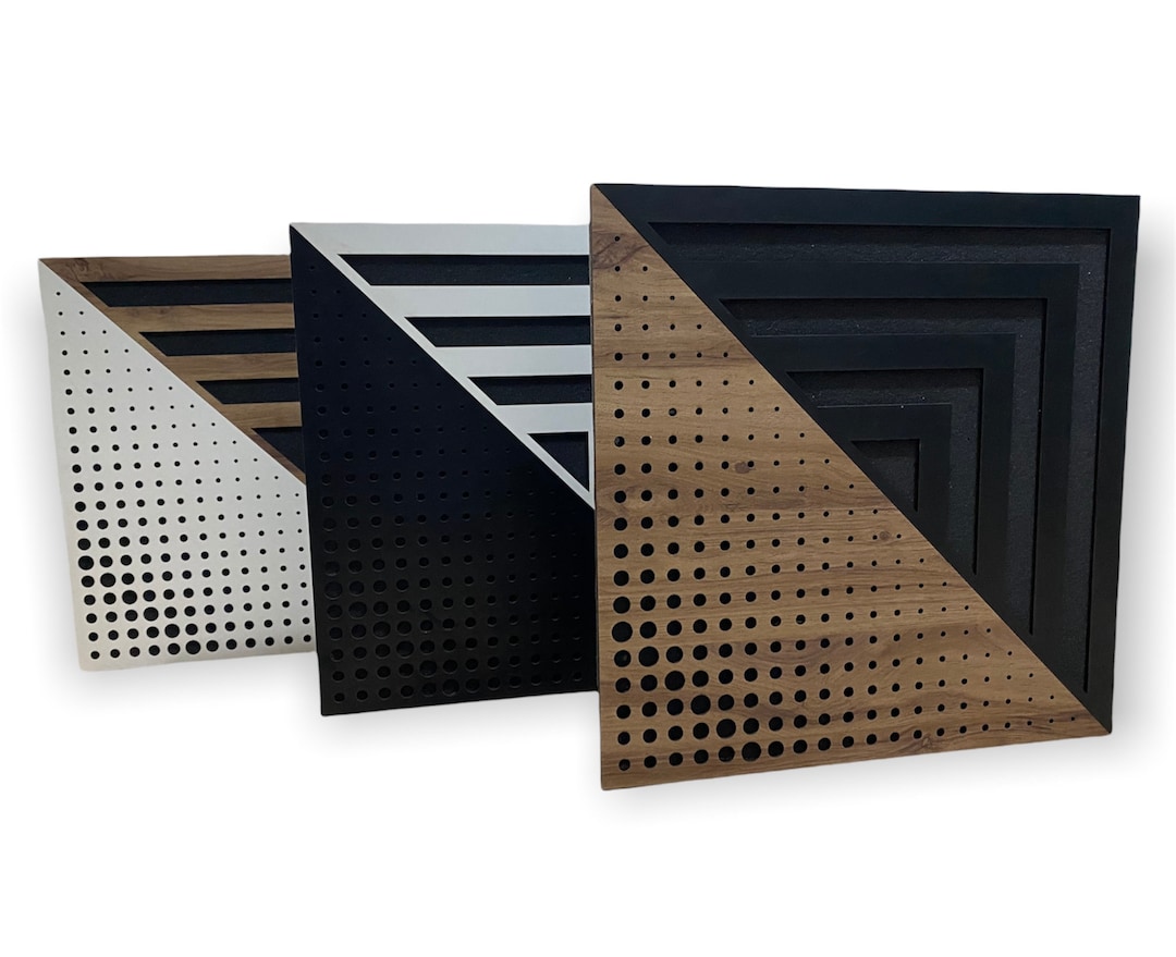 Acoustic Panel for Sound Absorption and Sound Diffusion Corner basstrap ...