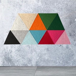 Triangle Acoustic Felt Panel for Sound Absorption Wall Tile Art eko ...