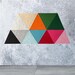 Triangle Acoustic Felt Panel for Sound Absorption Wall Tile Art eko ...