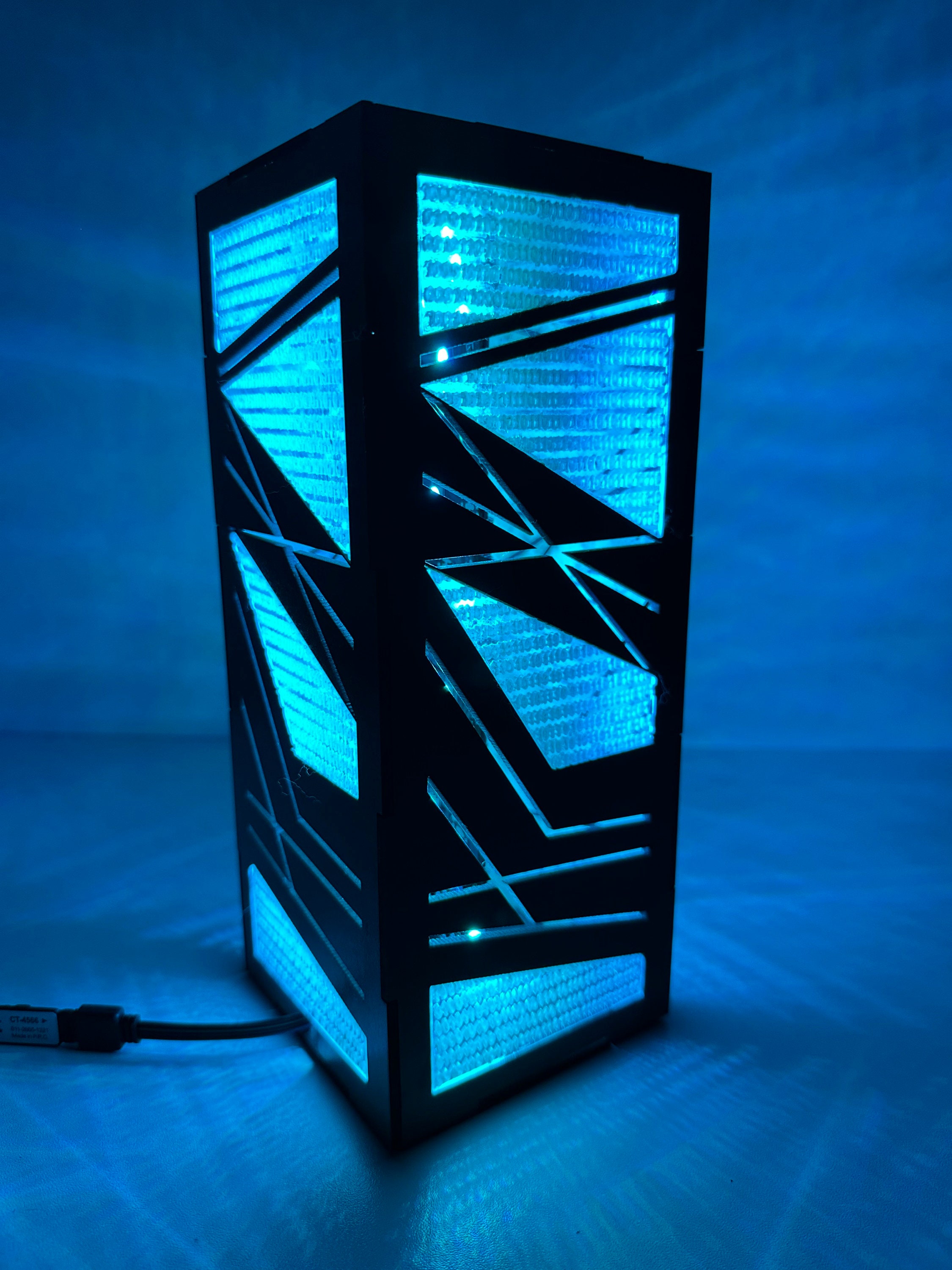 Gamer Binary Code Lamp-lantern Gift Gamer Room-numbers Matrix Lamp-desk ...