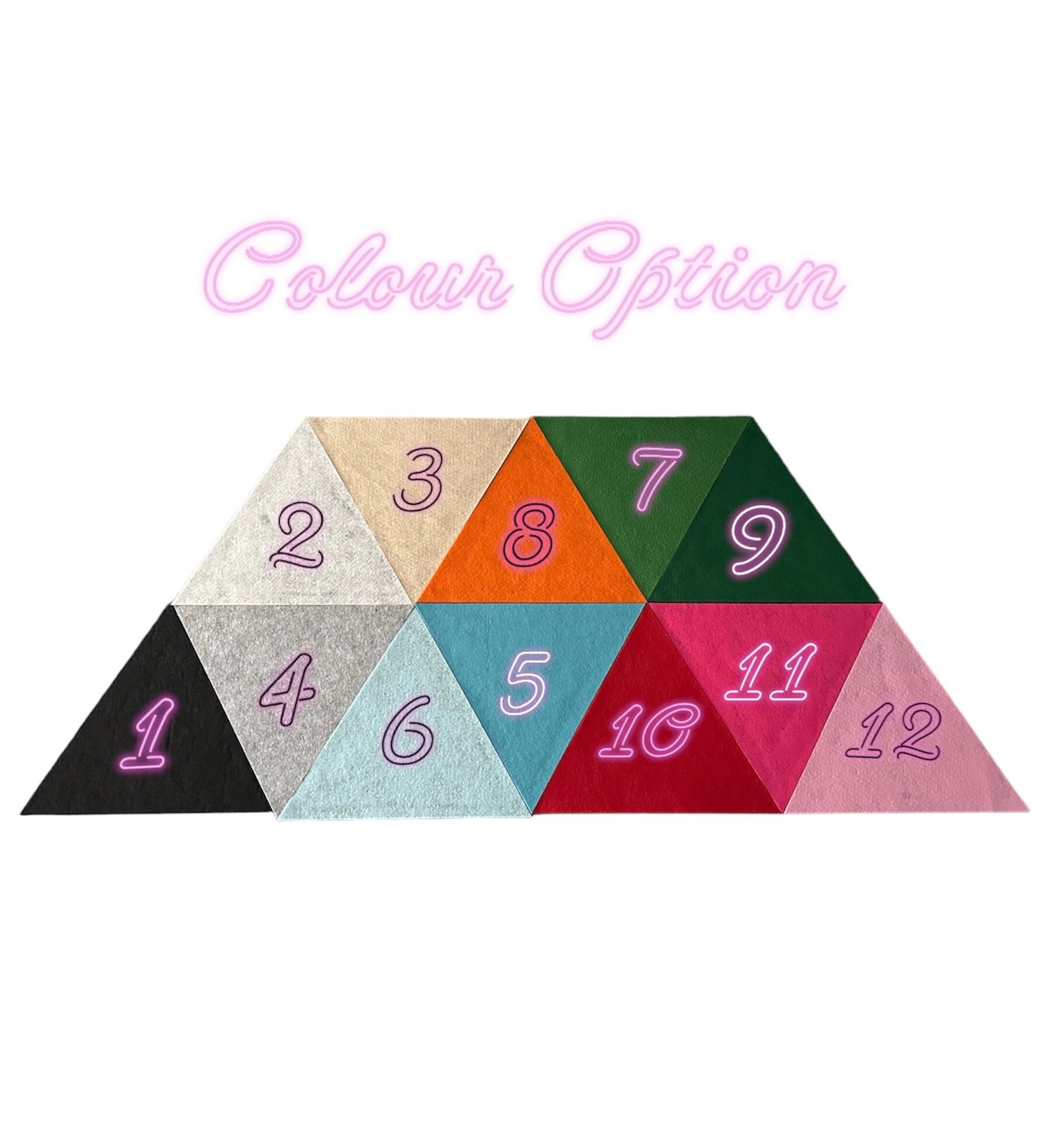 Triangle Acoustic Felt Panel for Sound Absorption Wall Tile Art eko ...