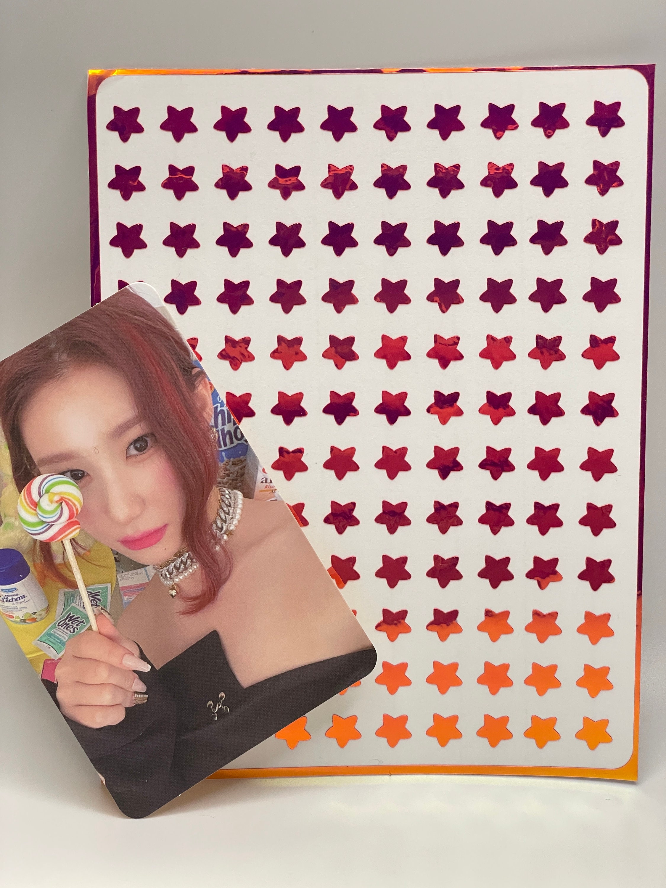 Opalescent Mini Star Sticker Sheet - Etsy
