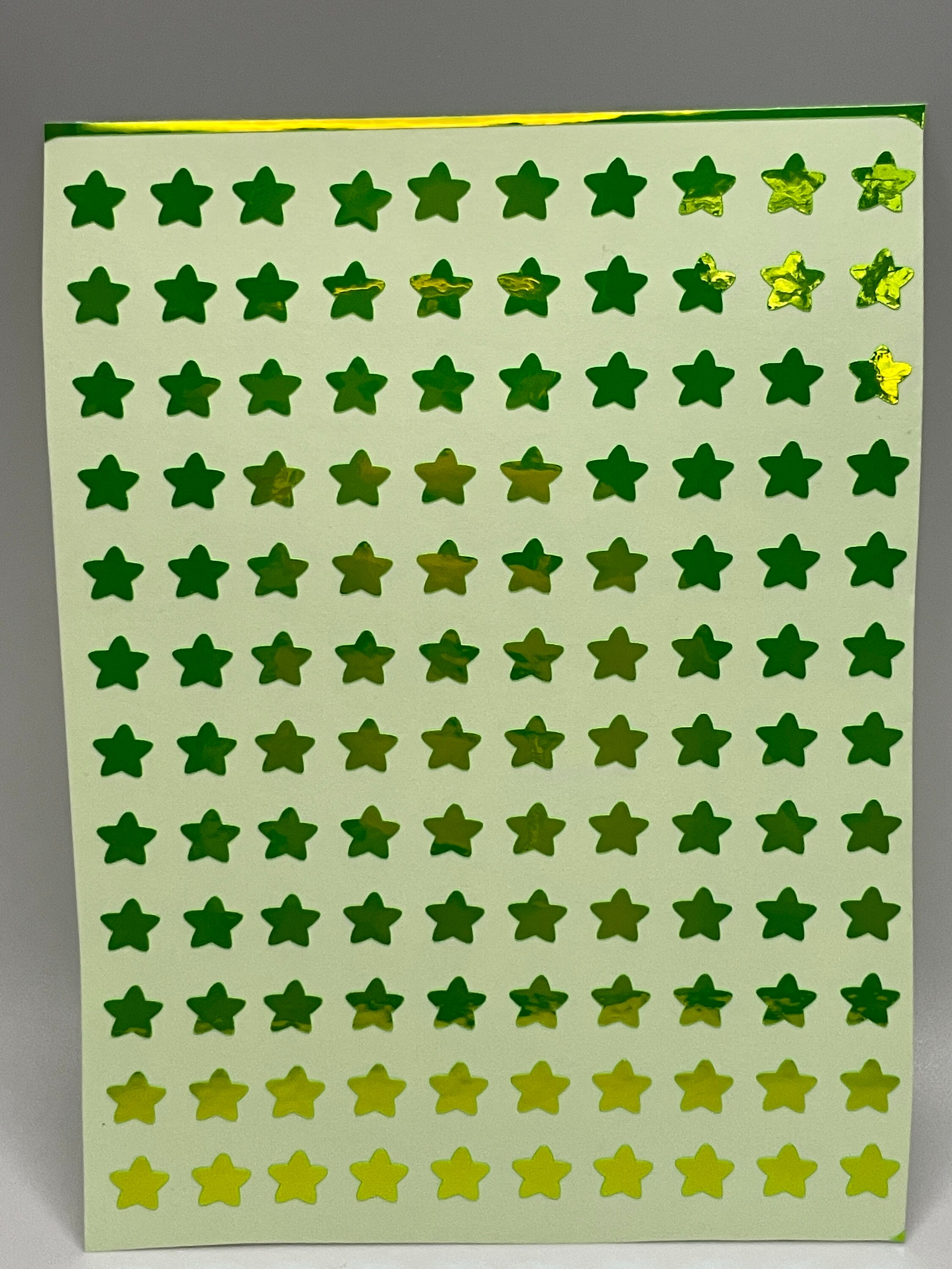 Opalescent Mini Star Sticker Sheet - Etsy