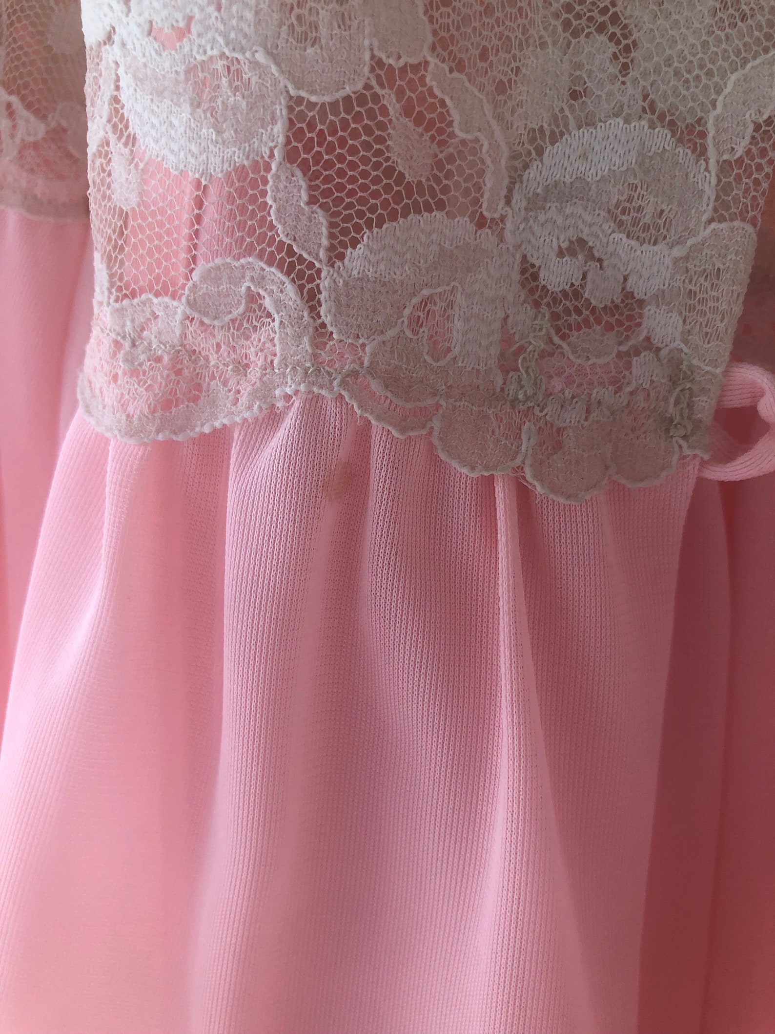 Vintage Pink Nightgown With Robe - Etsy