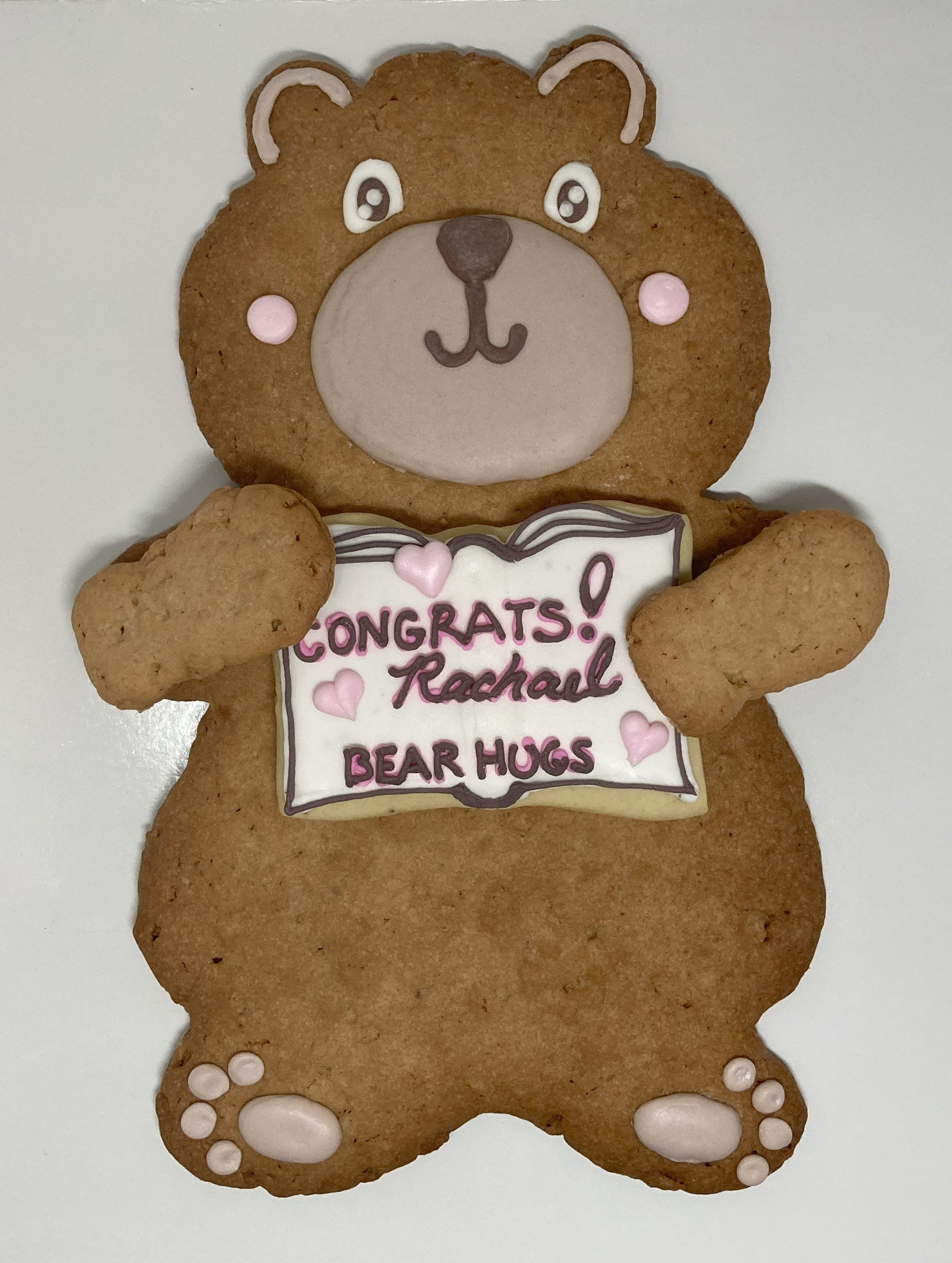 Jumbo Bear Cookie, Giant Cookies, Jumbo Cookies, Personalized Cookies ...
