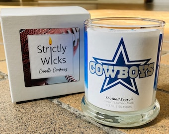 Cowboys Candle - Etsy