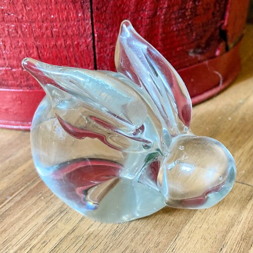Tiny Micro Rabbit Bunny Figurines Hand Blown Glass Art Animals - Etsy