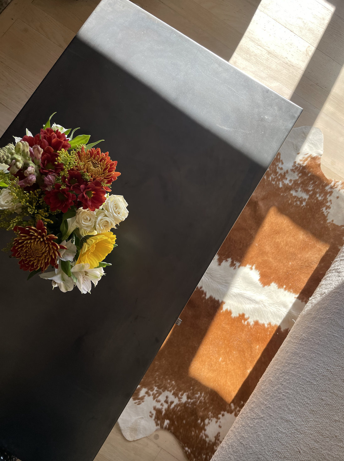 Unique Contemporary & Rustic Steel Rectangular Coffee Table Metal Table ...