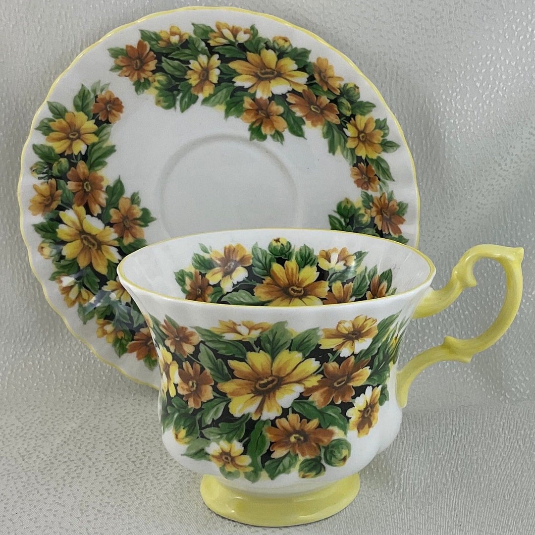 Royal Albert Marquerite "fragrance Series" Teacup and Saucer Duo - Etsy