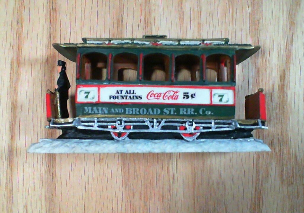 COCA COLA Town Square Collection Old Number Seven Trolley Car Holiday ...