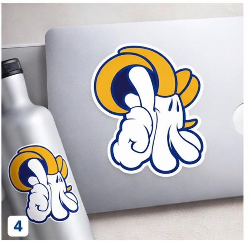 Rams Hand Sign PNG | Digital Download for CNC, Laser, Cricut - Etsy