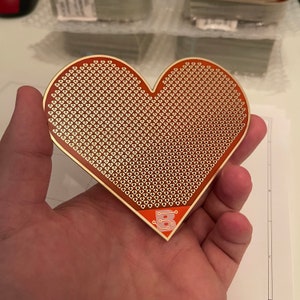 Proto-heart 2pk Red PCB Heart Shaped Prototyping Board for - Etsy