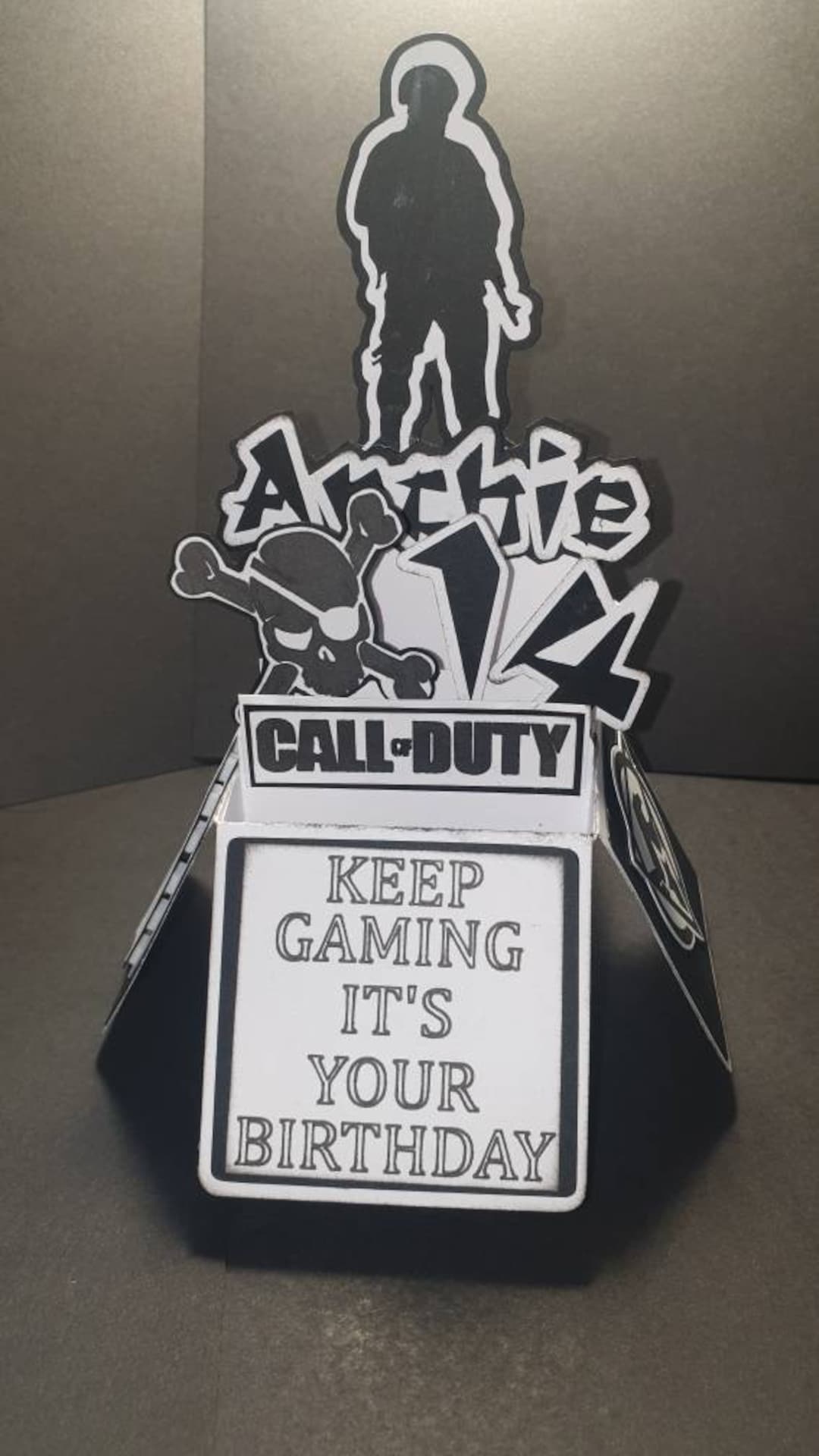 Call of Duty (cod) / Warzone 3d Box Birthday Card- Personalised - Etsy