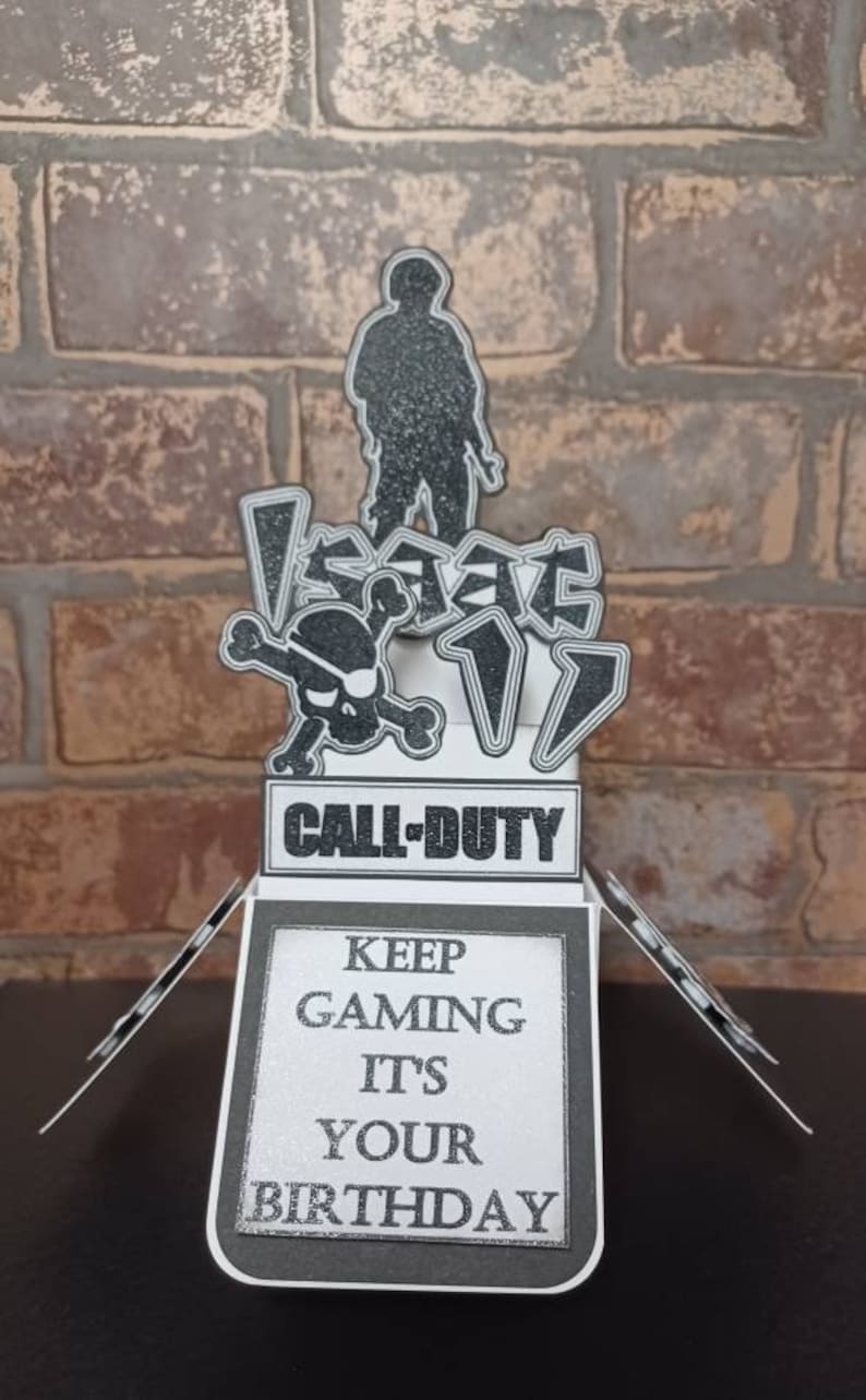 Call of Duty cod / Warzone 3d Box Birthday Card Personalised - Etsy