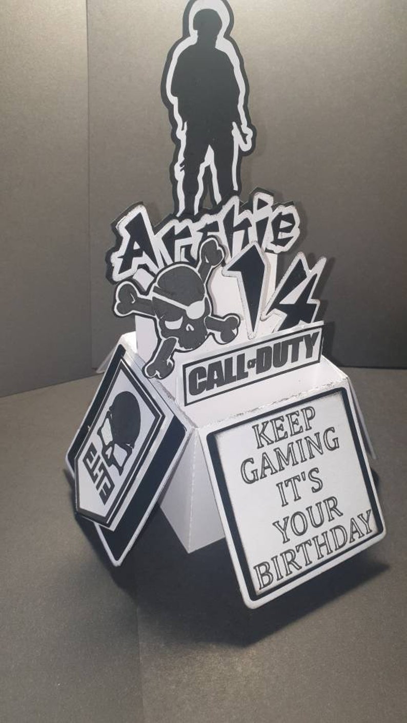 Call of Duty cod / Warzone 3d Box Birthday Card Personalised - Etsy
