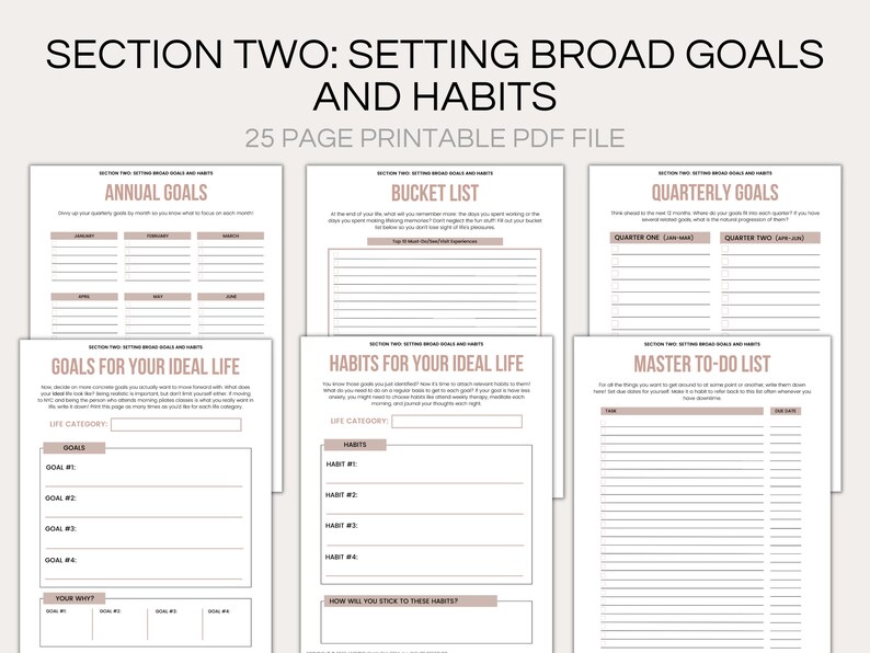 2024 SMART Goal Setting Kit for Personal Life Goals, New Year ...