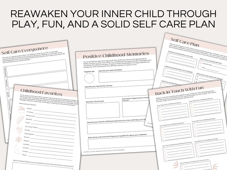 Inner Child Healing Workbook: Guided Journal Prompts, Therapy-inspired ...