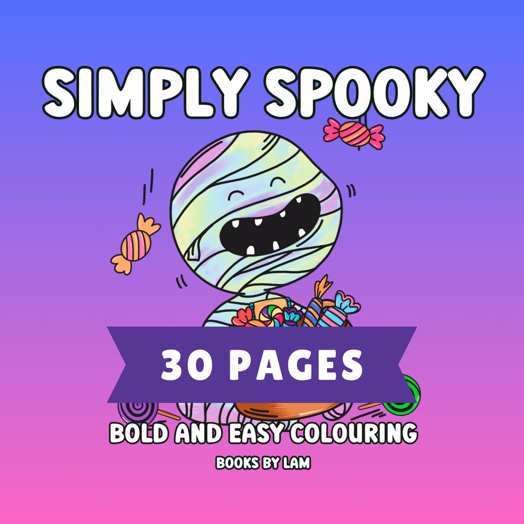 Bold and Easy Coloring Pages for Kids | Halloween Coloring Pages | Cute ...