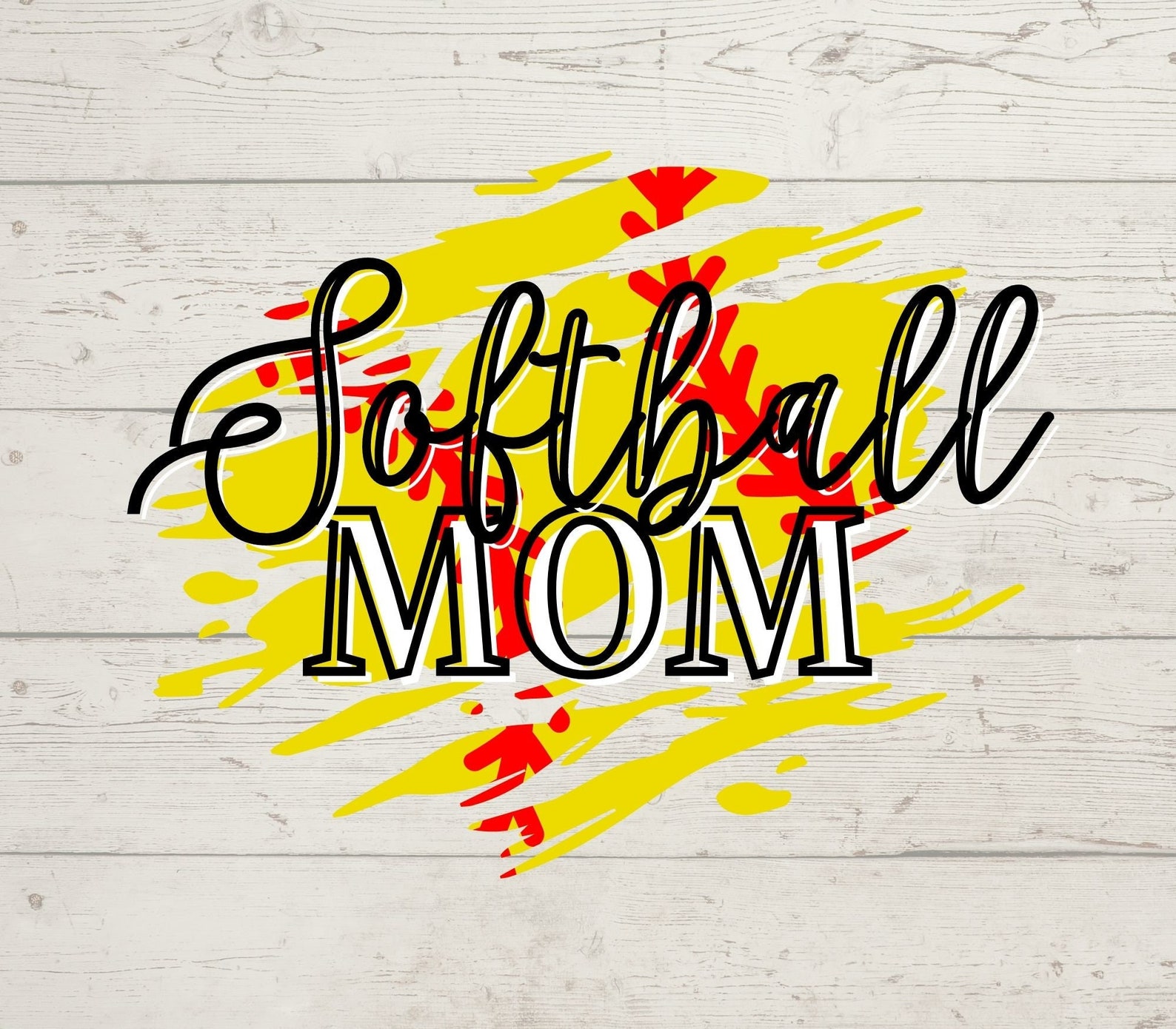 Softball Mom PNG Instant Digital Download File | Softball Mom Design ...