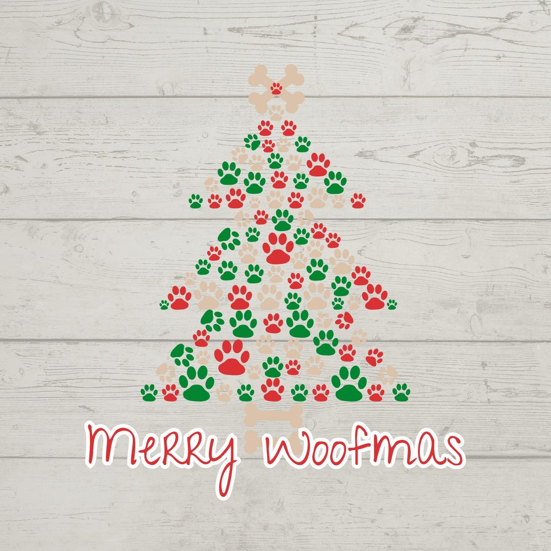 Merry Woofmas PNG Instant Digital Download for Sublimation Christmas ...