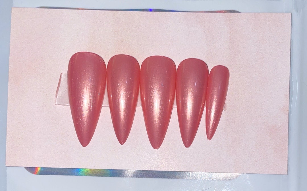 Pink 20-piece Press-on Nail Set: Instant Glamour at Your Fingertips ...