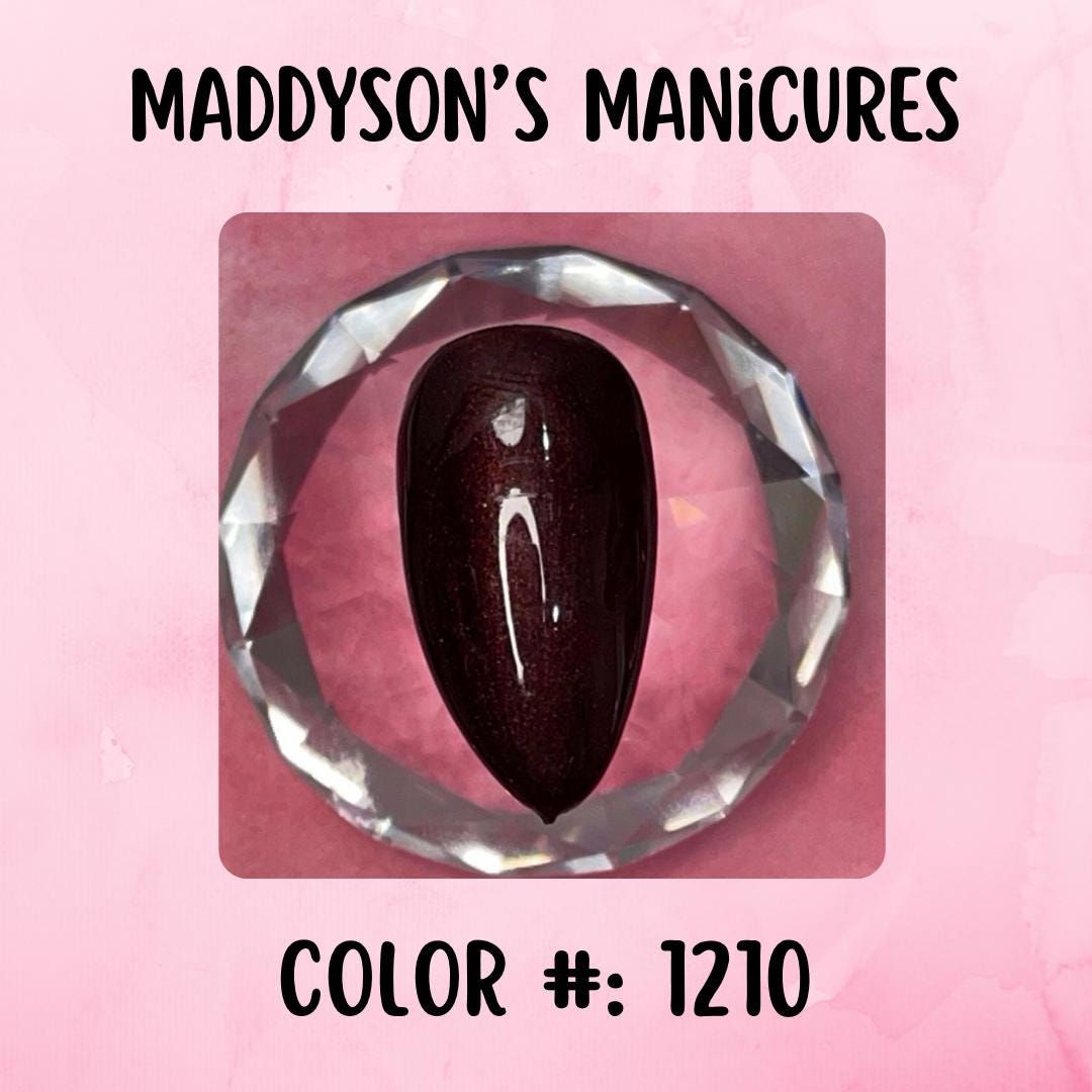Black Cherry Press-on Nails | Hand Painted Press on Nails | 30+ Shape ...