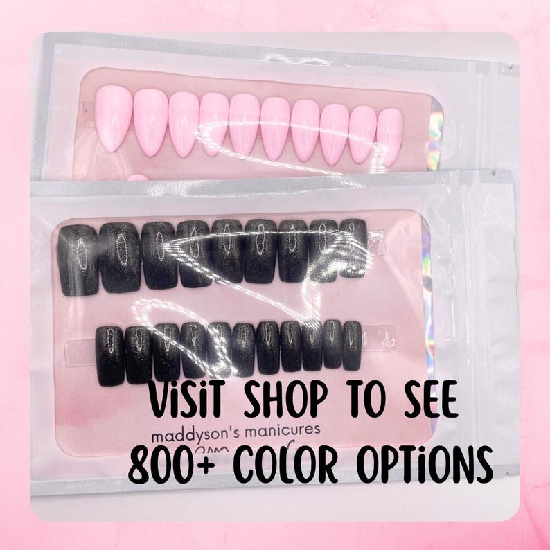 Yellow Press-on Nails | Hand Painted Press on Nails | 30+ Shape Options ...