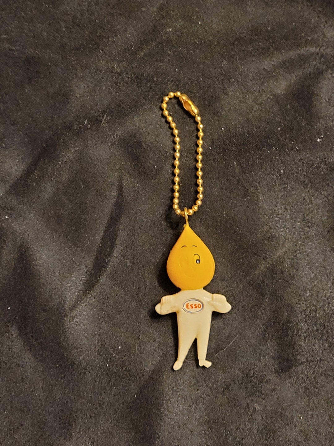 Vintage Esso Oil Drop dewdrop Man Keychain - Etsy