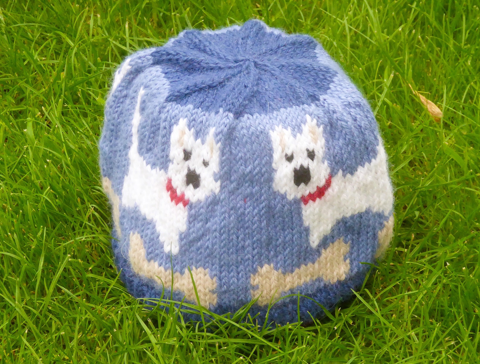 Westie Dog Hat Knitting Pattern: Novelty Terrier Design (PDF Pattern ...