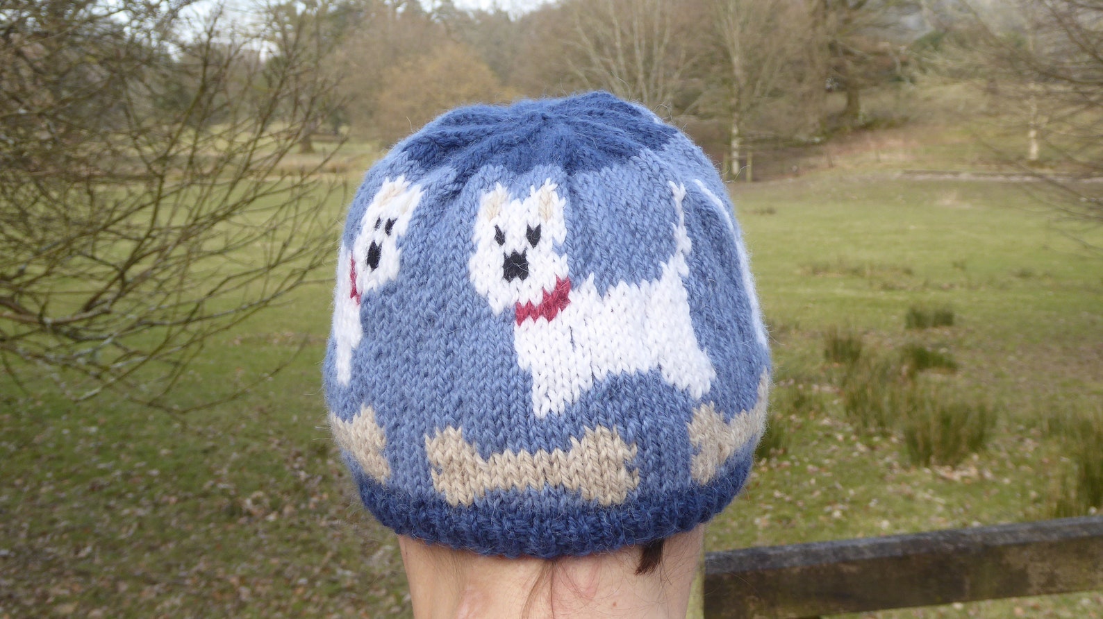 Westie Dog Hat Knitting Pattern: Novelty Terrier Design (PDF Pattern ...