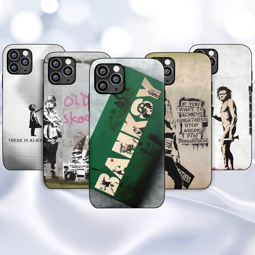 Banksy Graffiti Art Phone Case for iPhone 15 14 13 12 11 XR XS 8 7 ...