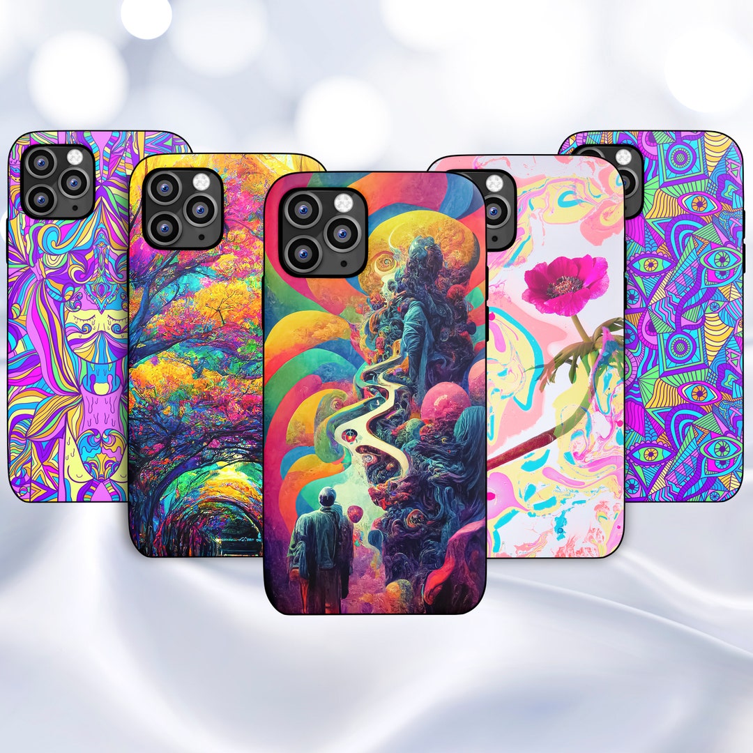 Psychedelic Trippy Phone Case for iPhone 14 13 12 11 X XS Max XR Pro ...