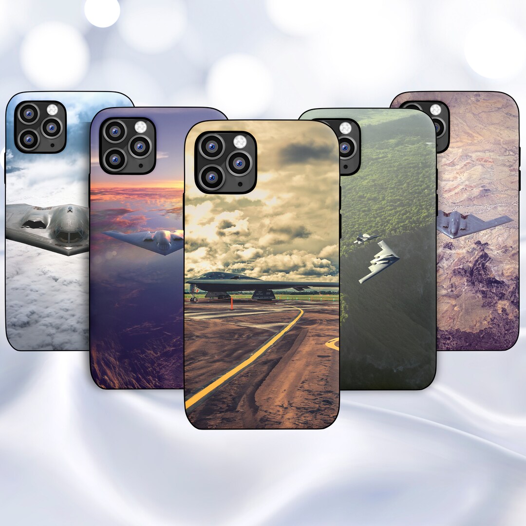 B-2 Spirit Stealth Bomber Military Phone Case for iPhone 14 13 12 11 X ...