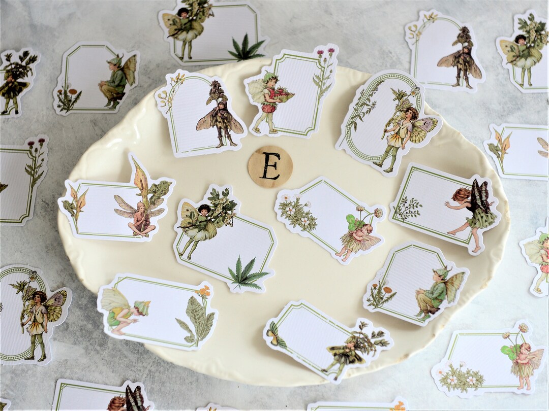 Fairy Label Sticker Box Set for Junk Journals, Scrapbooking, Bullet ...