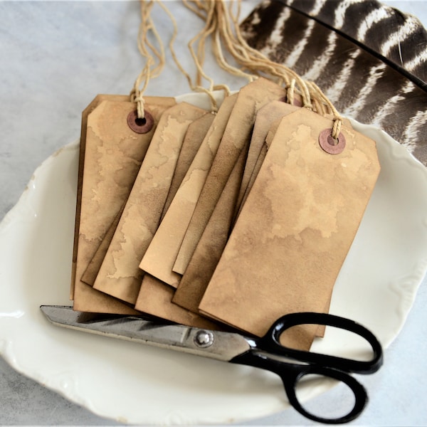 Primitive Tags - Etsy