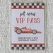 Race Car VIP Pass, Editable Pit Crew Passes Template, Vintage Racing ...