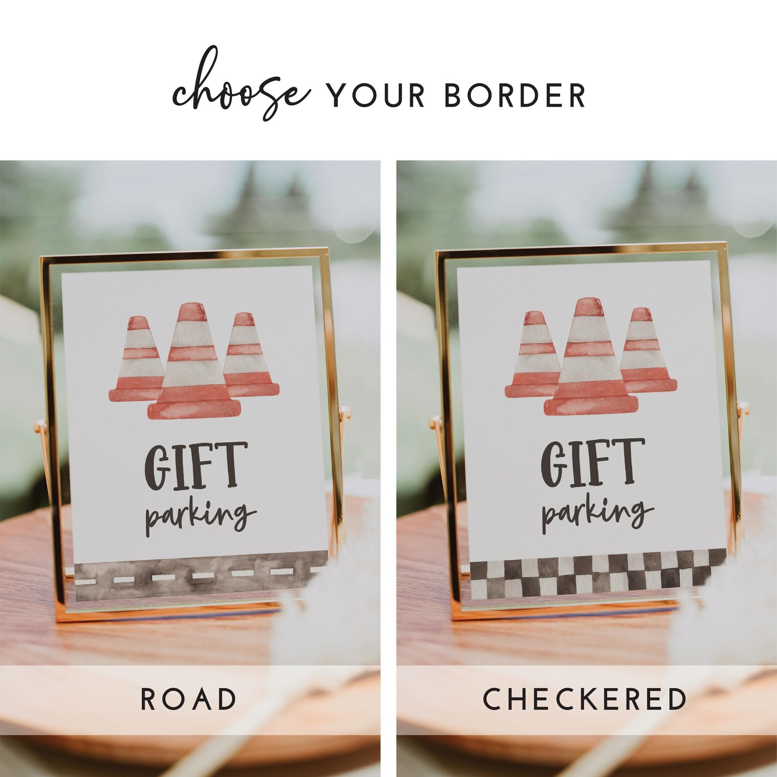 Gift Parking Race Car Birthday Sign, Need Four Speed Decor, Editable ...