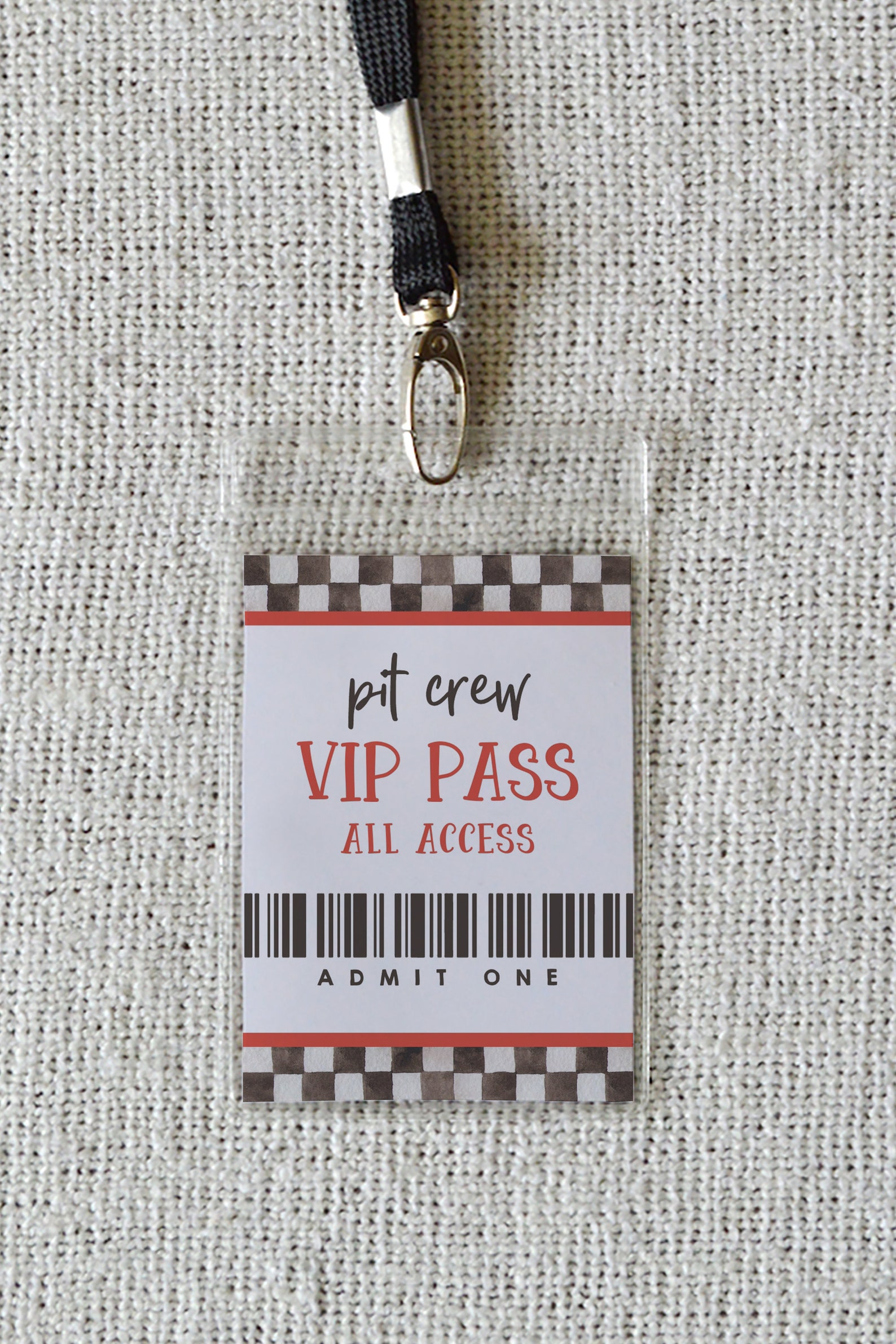 Race Car VIP Pass, Editable Pit Crew Passes Template, Vintage Racing ...