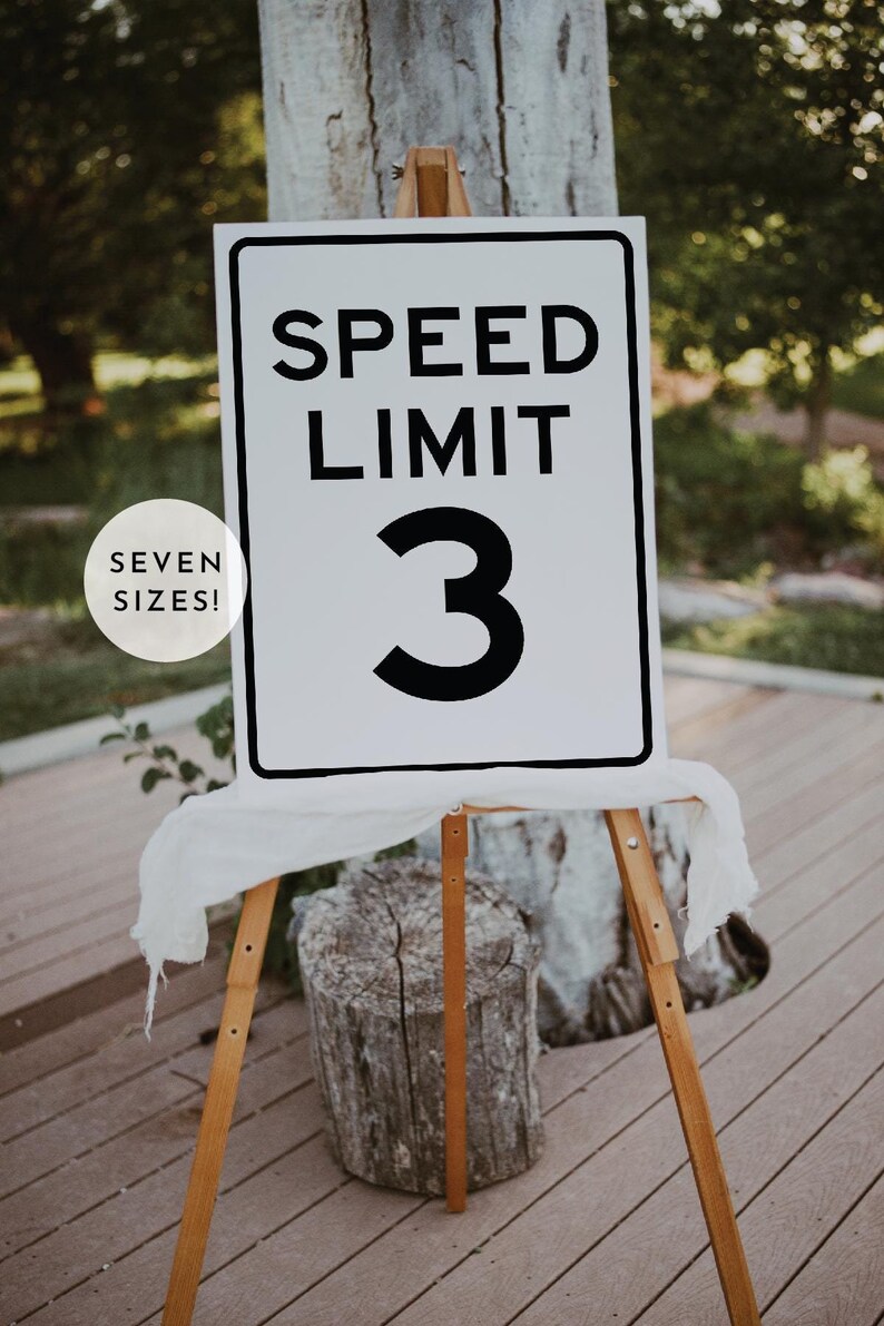 Speed Limit 3 Sign Printable, Can’t Catch Me I’m Three, Race Car ...