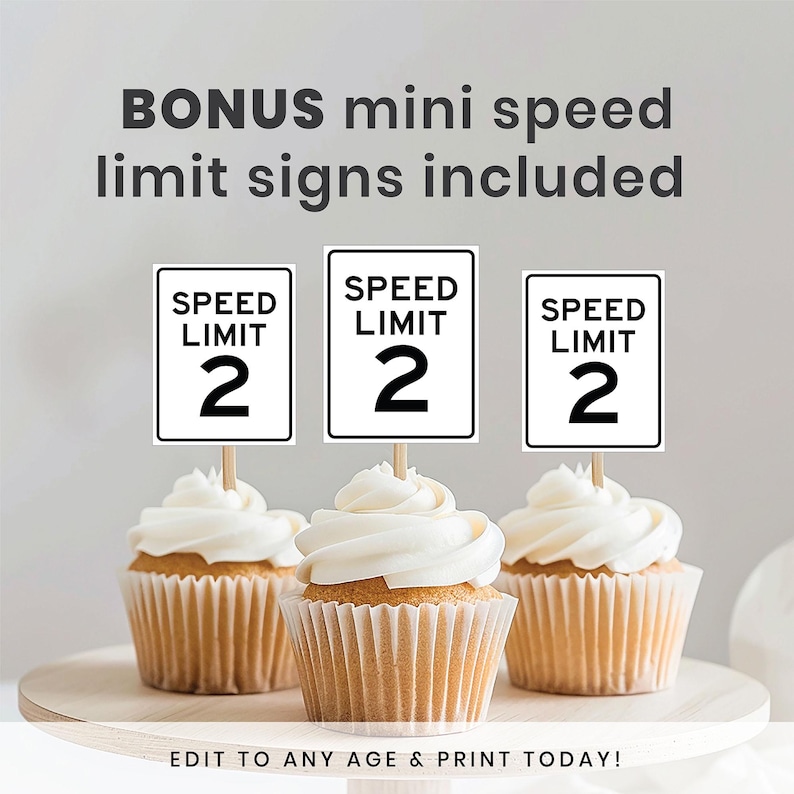 Two Fast Food Tents Bundle, Race Car Party Table Decoration Labels ...