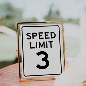 Speed Limit 3 Sign Printable, Can’t Catch Me I’m Three, Race Car ...