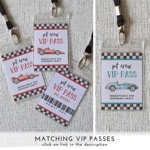 Two Fast Food Tents Bundle, Race Car Party Table Decoration Labels ...