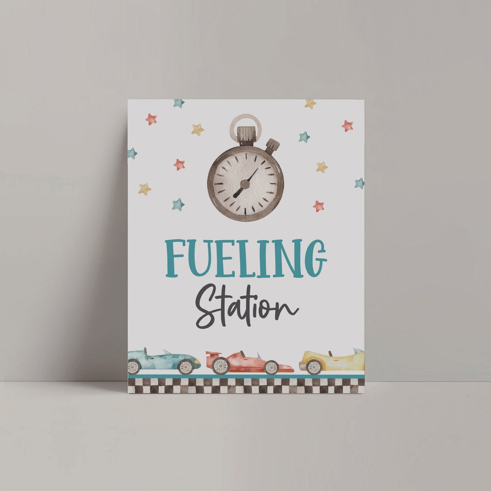 Fueling Station Race Car Birthday Sign Need Four Speed Decor - Etsy