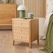 Wright Oak 3 Drawer Bedside Table - Etsy UK
